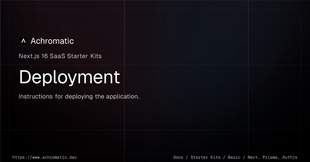 Deployment - Achromatic